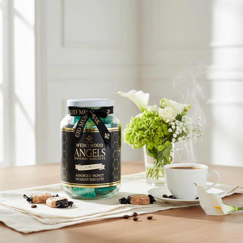 Angels Nougat Biscuit Jar | Wedgewood