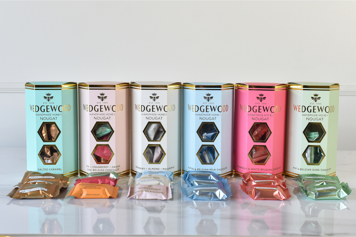 Handmade Honey Nougat Gift Box with 10 Salted Caramel Bon Bons – Wedgewood