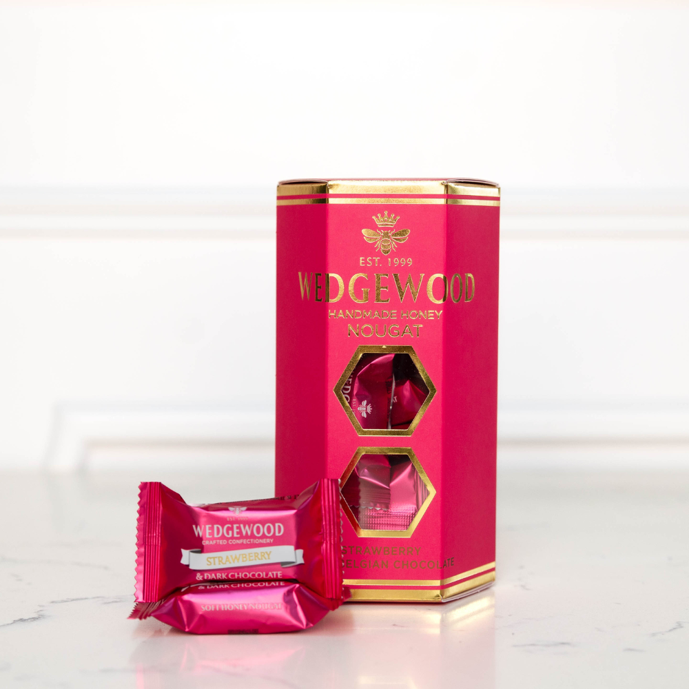 Wedgewood Hex Gift Box | Dark Chocolate & Strawberry Flavour containing ...